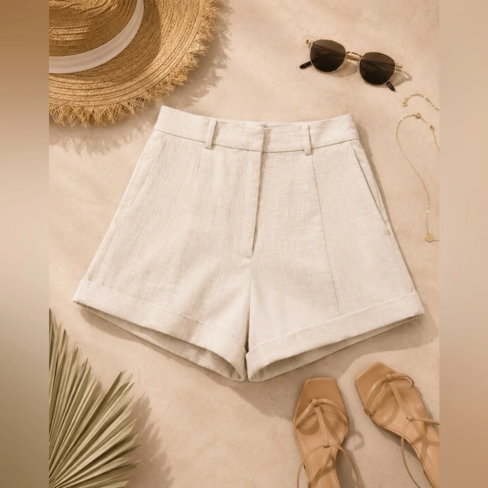 LPA | Shorts | Lpa Cotton Linen Jane Short | Poshmark